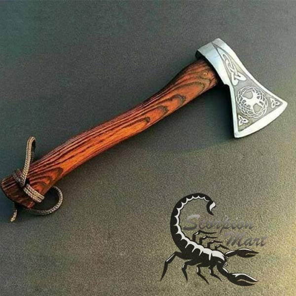 Tree of Life Viking Axe Best Camping Hatchet | Wedding Gift, Anniversa ...