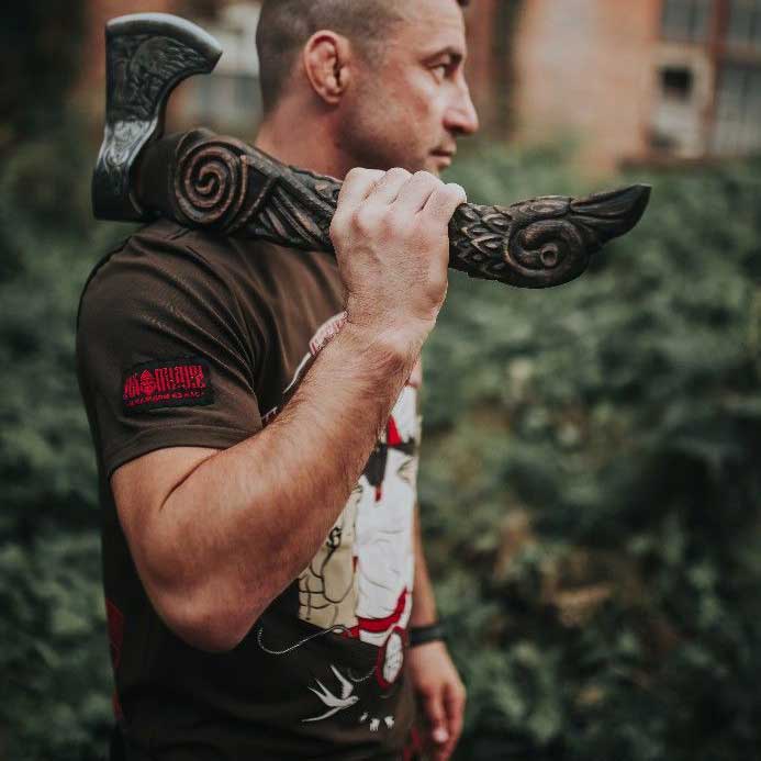 Huginn and Muninn Rune Viking Axe Best Viking Hatchet | Anniversary Gi ...